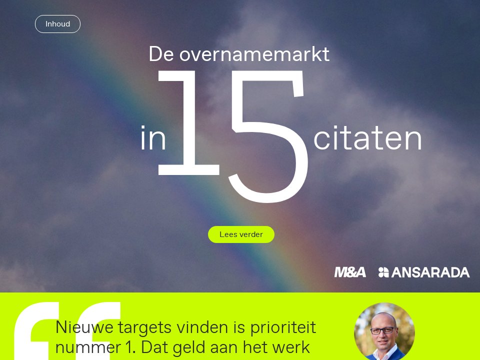 De overnamemarkt in 15 citaten - Trendonderzoek 2022/2023